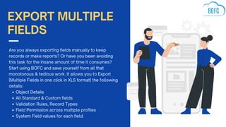 Manually building fields? Do efficient replication of fields in No time with BOFC | PPT