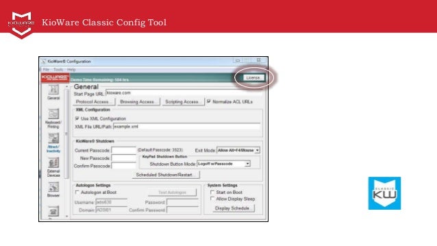 Manually License KioWare Classic for Windows