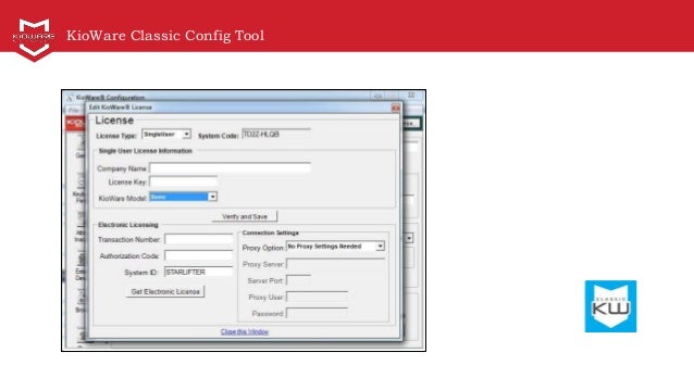 Manually License KioWare Classic for Windows