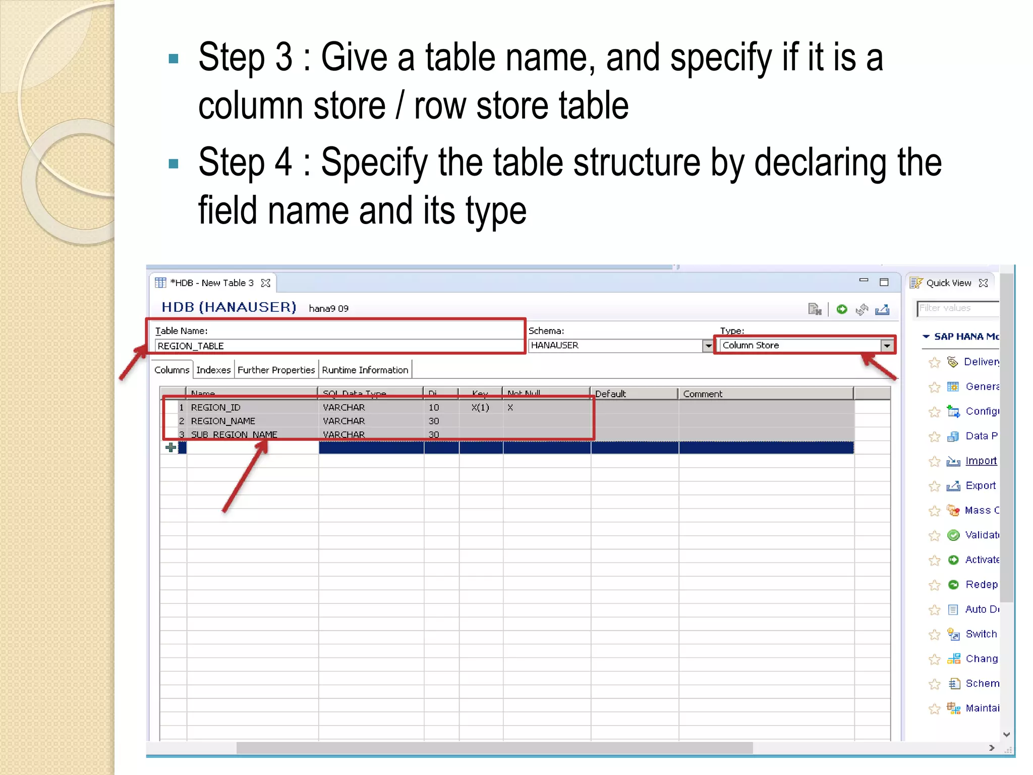 SAP HANA - Manually to insert_data_table | PPTX | Databases | Computer Software and Applications