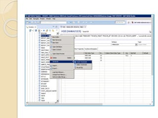 SAP HANA - Manually to insert_data_table | PPTX | Databases | Computer Software and Applications