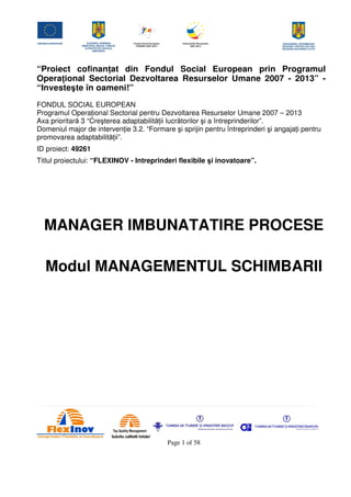 Manual management schimbare | PDF