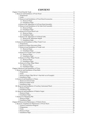 Manual mantenimiento Chery A1 | PDF