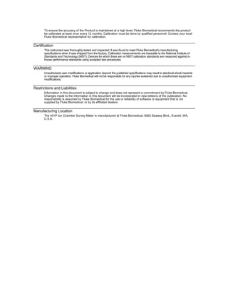 Manual manual fluke 451 p-1510040133 | PDF