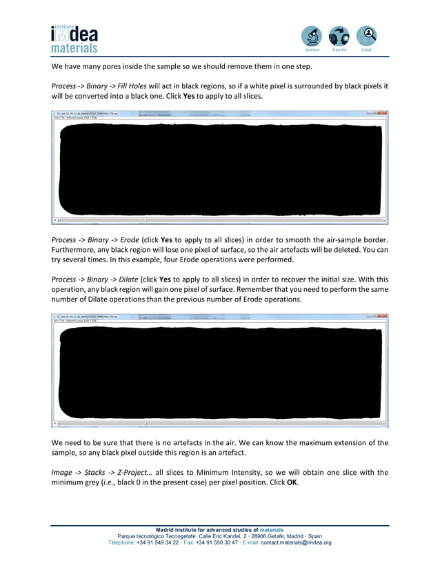 How to make a mask for an XCT reconstructed volume with ImageJ | PDF ...