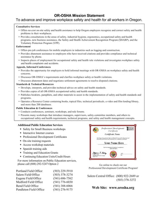 Manual materials handling osha oregon | PDF