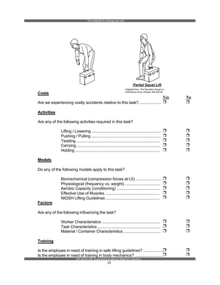 Manual materials handling osha oregon | PDF