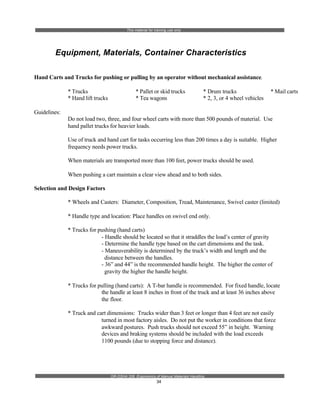 Manual materials handling osha oregon | PDF