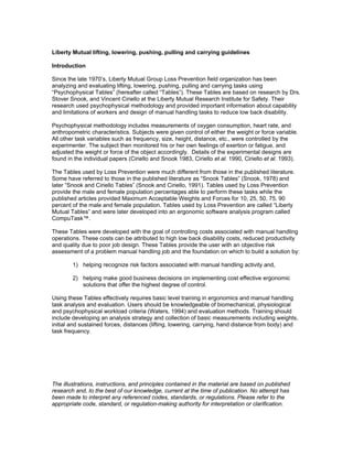 Manual materials handling guidelines | PDF
