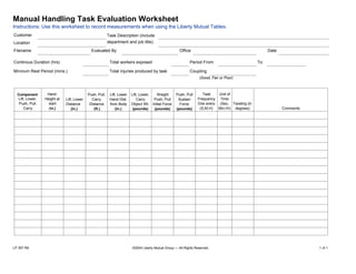 Manual materials handling guidelines | PDF