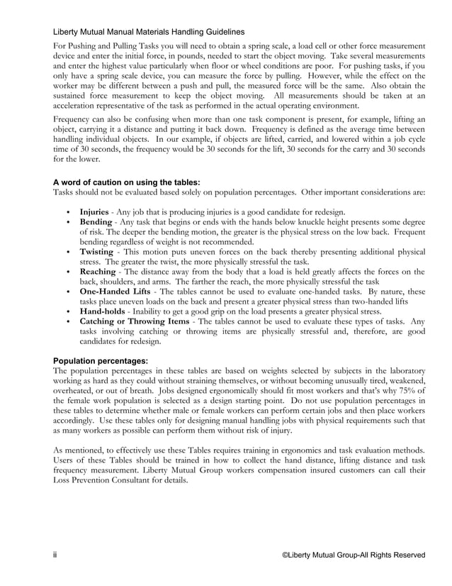 Manual materials handling guidelines | PDF