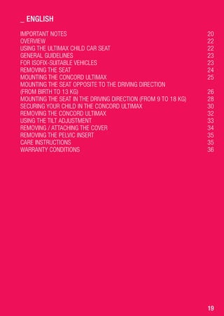 Manual de instruções Ultimax.3 da Concord | PPT