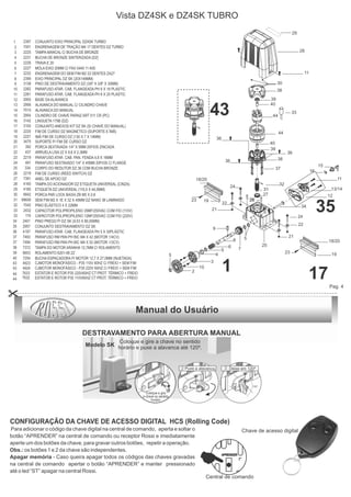 Manual Motor Portão Eletronico ROSSI DZ - manual de instalação | PDF