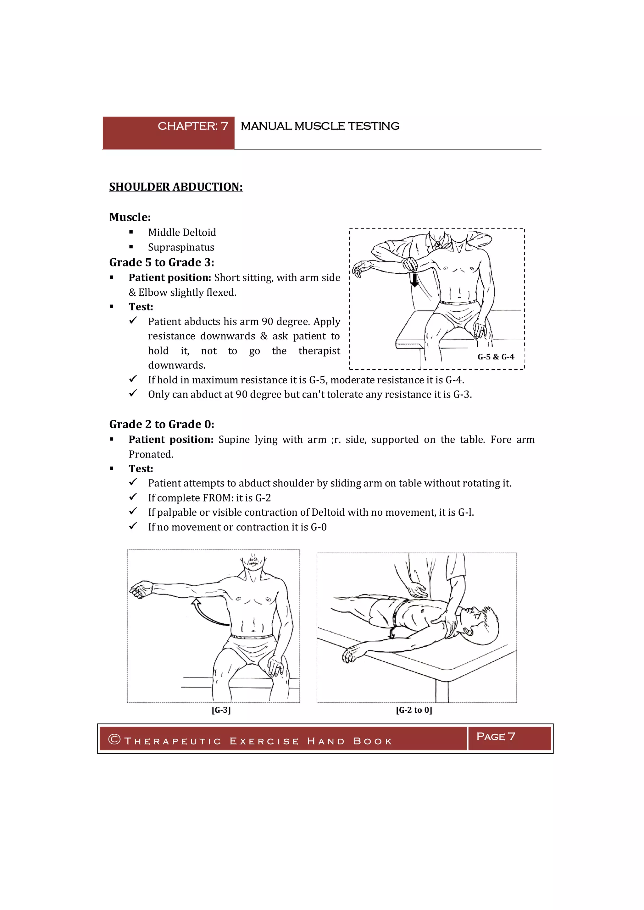 Manual muscle testing | PDF