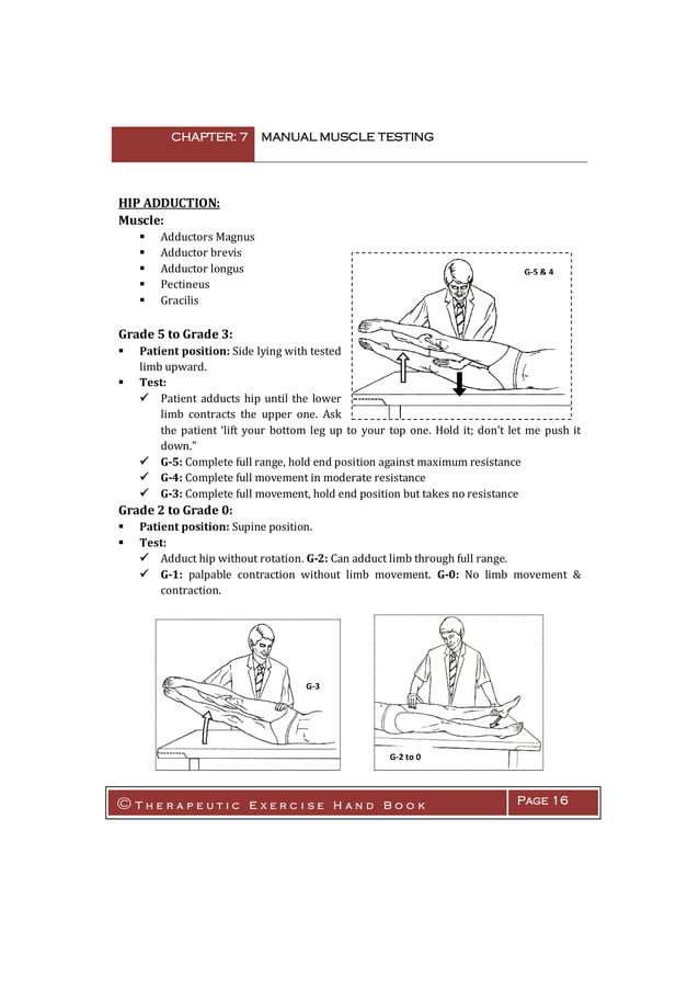 Manual muscle testing | PDF | Death, Injury, or Military Conflict ...