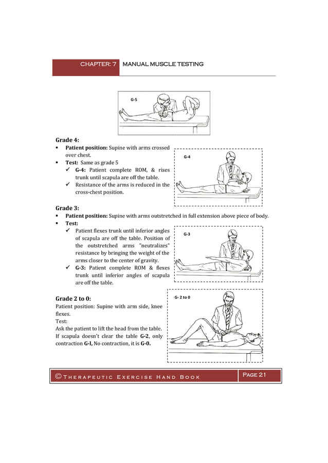 Manual muscle testing | PDF | Death, Injury, or Military Conflict ...