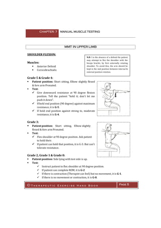 Manual muscle testing | PDF