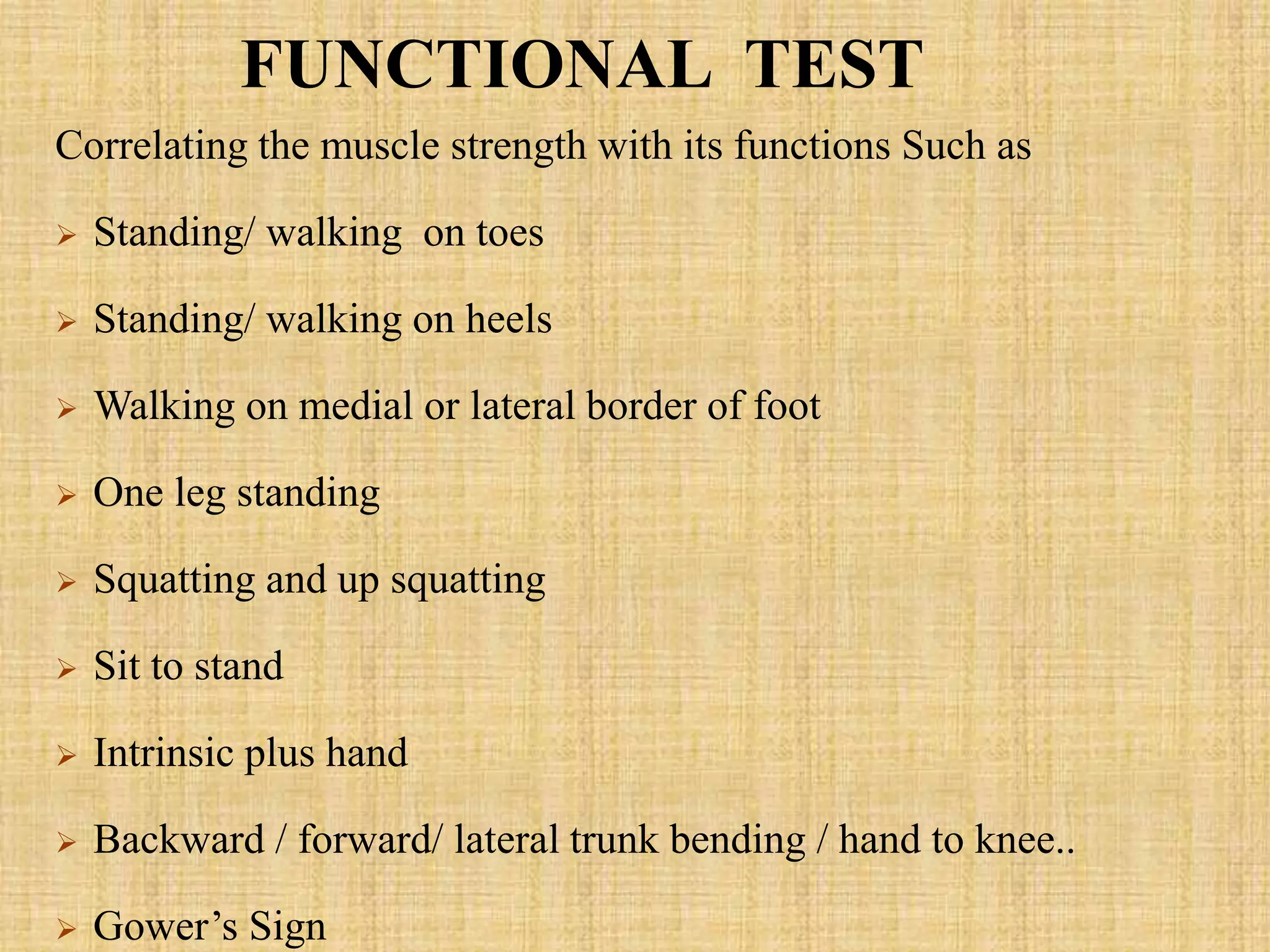 Manual Muscle Testing (MMT) | PPTX