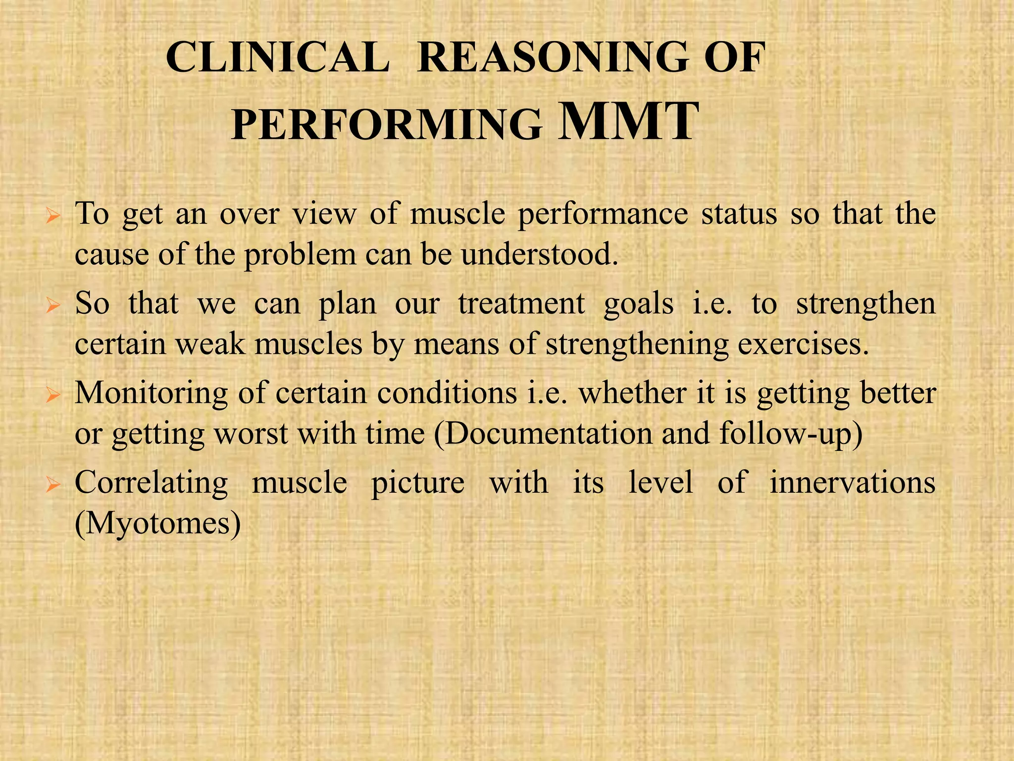 Manual Muscle Testing (MMT) | PPTX