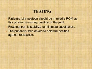 Manual Muscle Testing (MMT) | PPTX