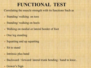 Manual Muscle Testing (MMT) | PPTX