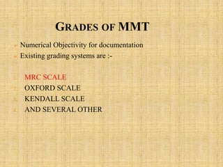 Manual Muscle Testing (MMT) | PPTX
