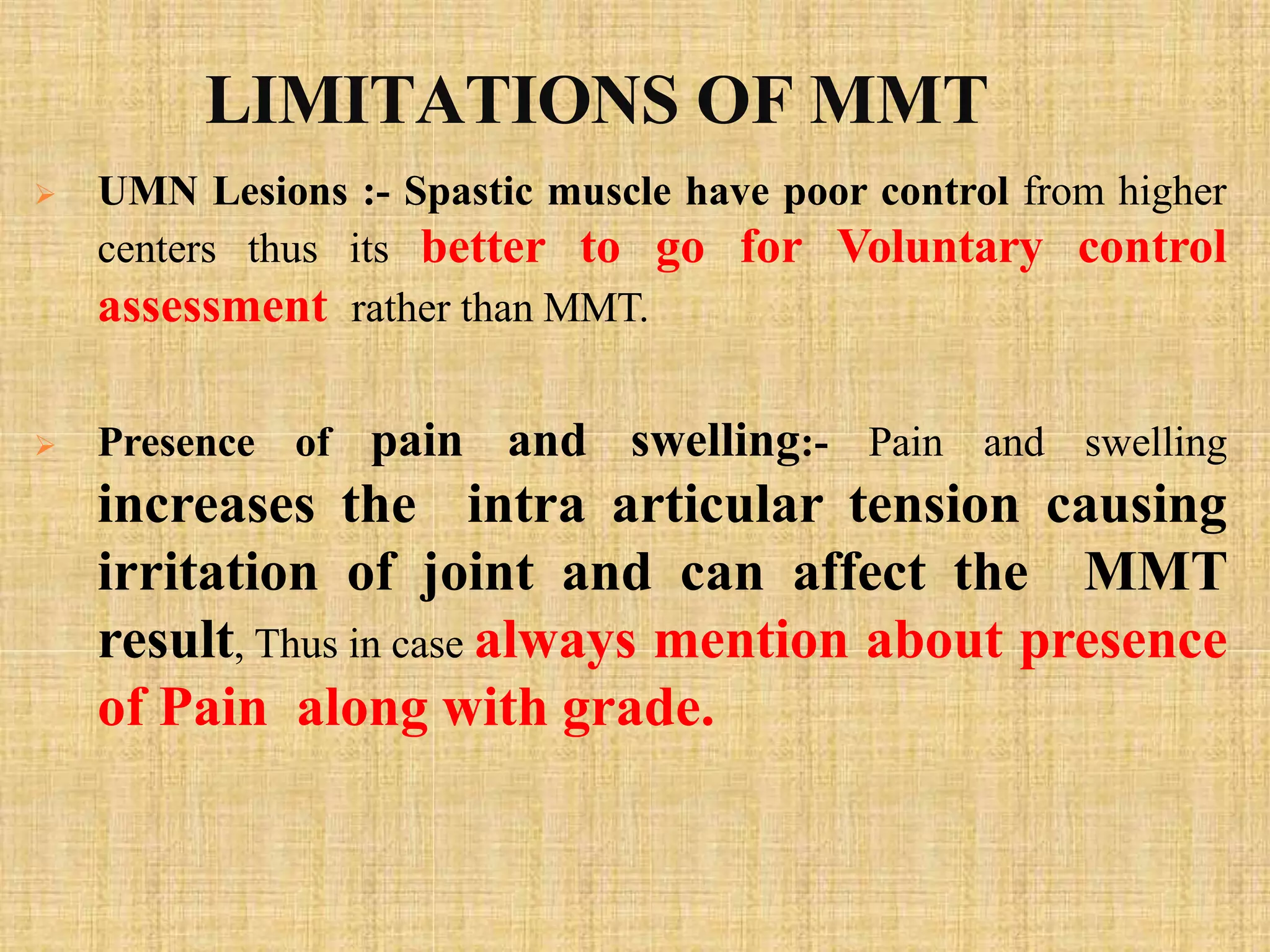 Manual muscle testing | PPTX