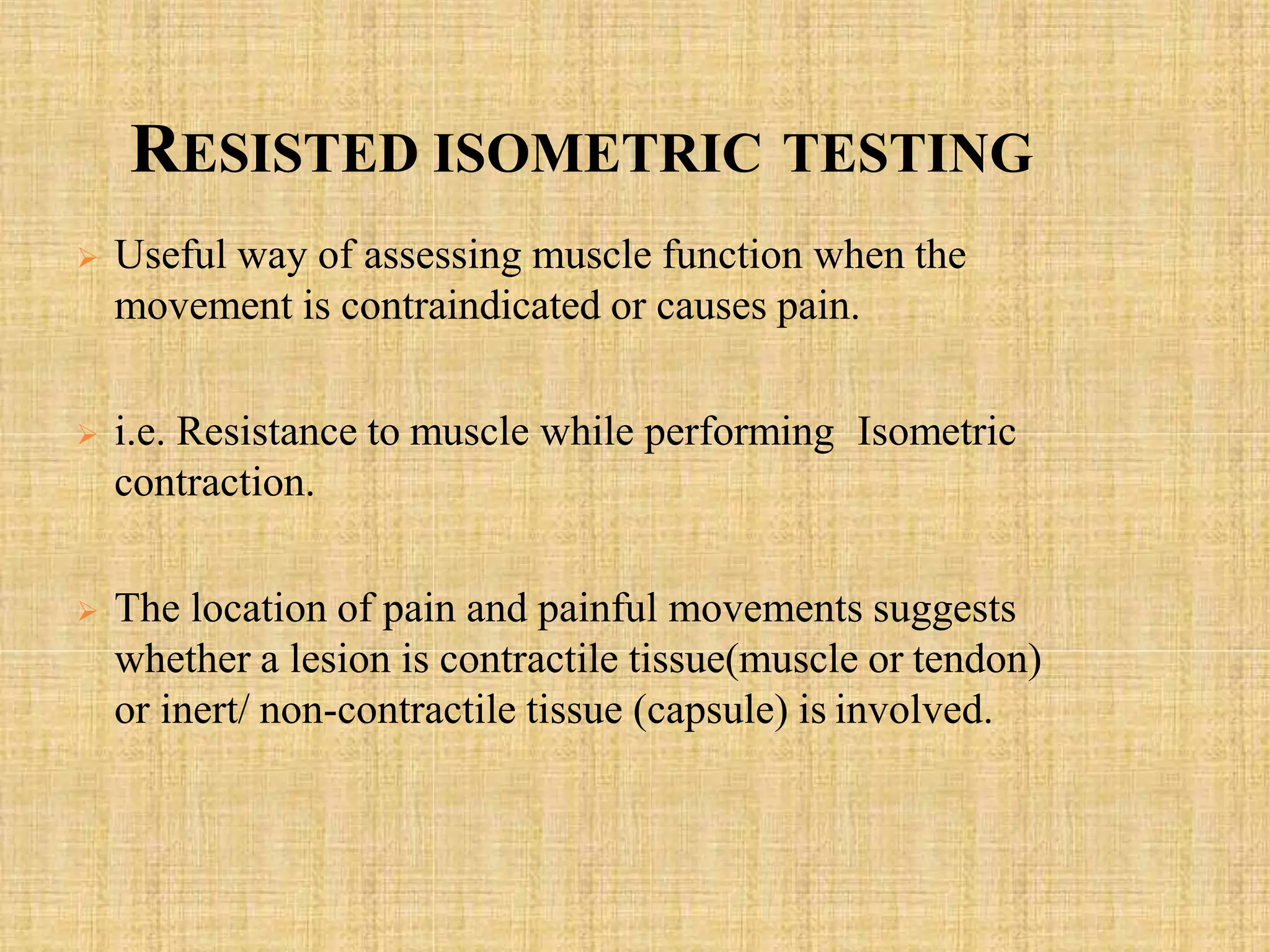 Manual muscle testing | PPTX
