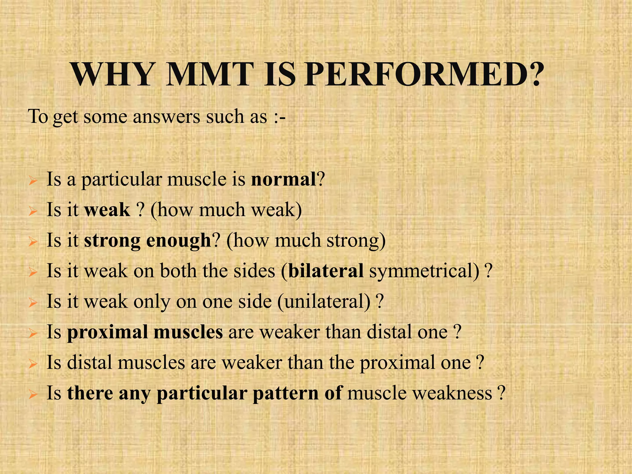 Manual muscle testing | PPTX