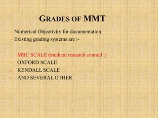 Manual muscle testing | PPTX
