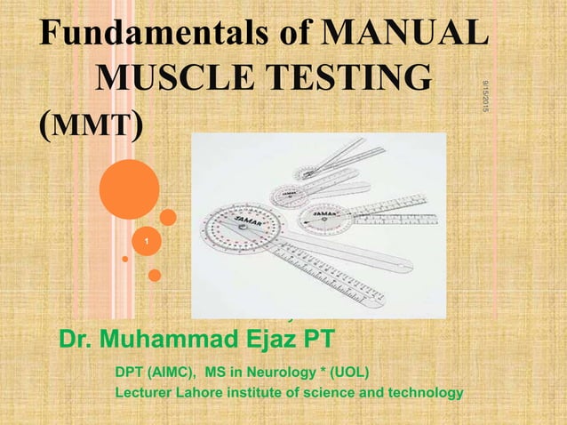 Manual muscle testing | PPTX | Physical Therapy | Wellness