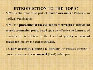 Manual muscle testing | PPTX