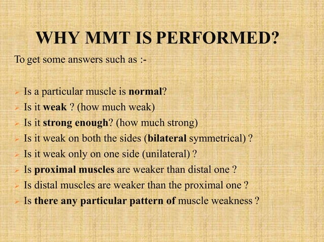 Manual muscle testing | PPTX | Physical Therapy | Wellness