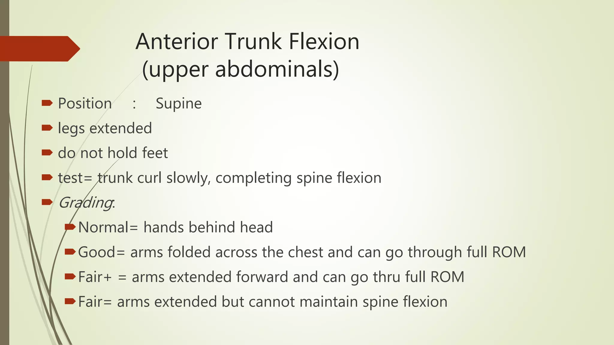 Manual Muscle Testing For Trunk, Neck & Face | PPTX