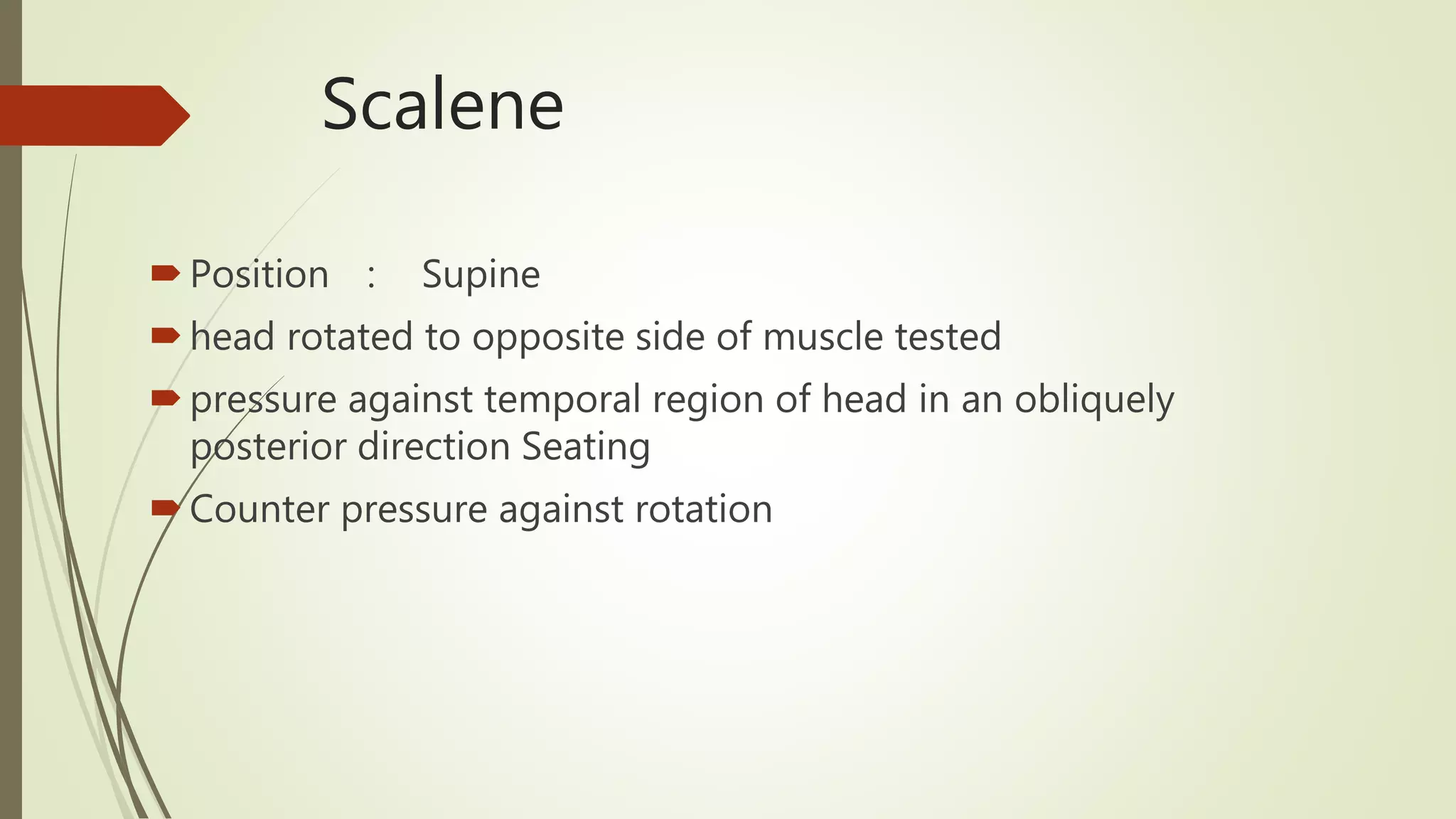 Manual Muscle Testing For Trunk, Neck & Face | PPTX