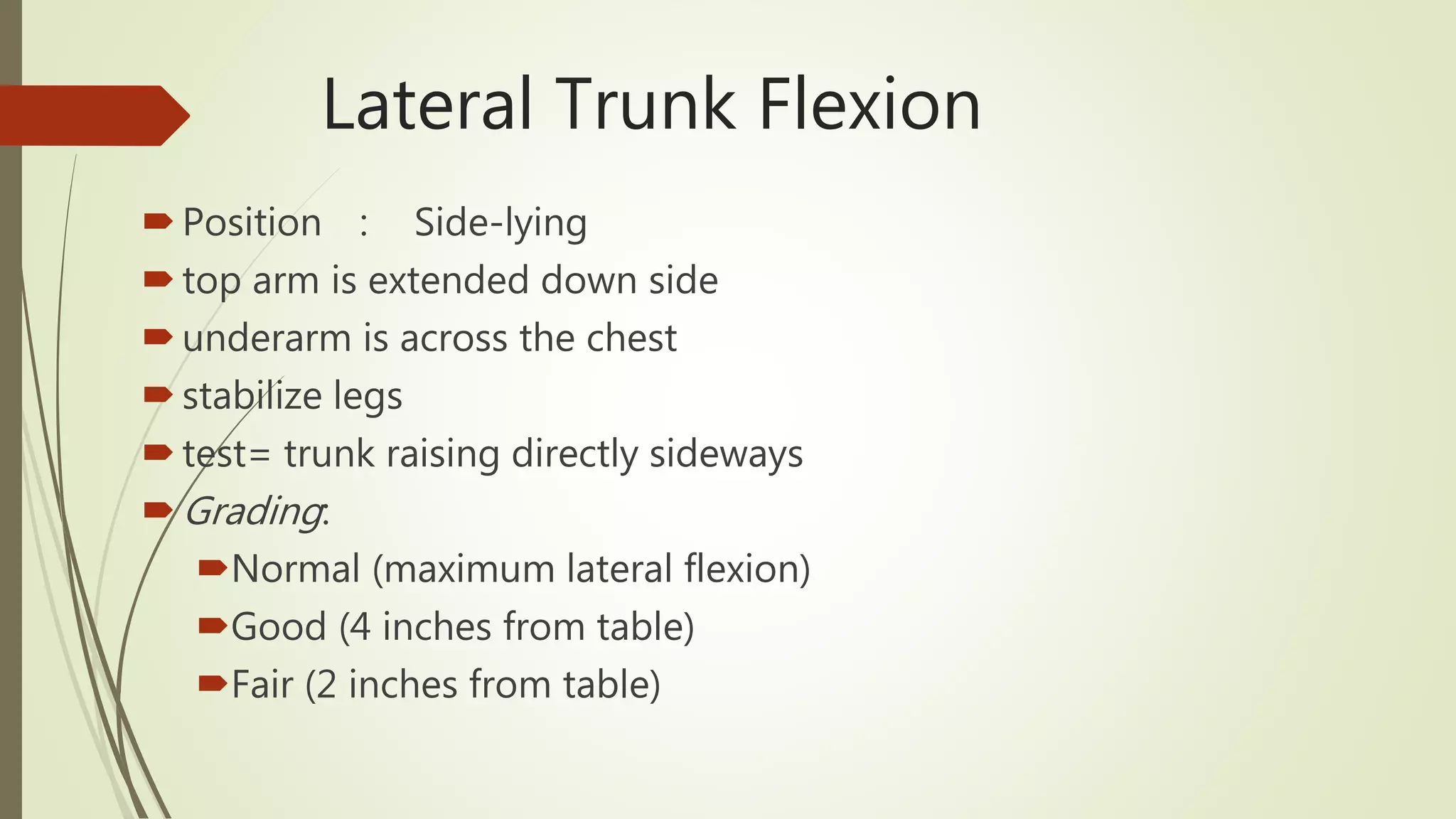 Manual Muscle Testing For Trunk, Neck & Face | PPTX