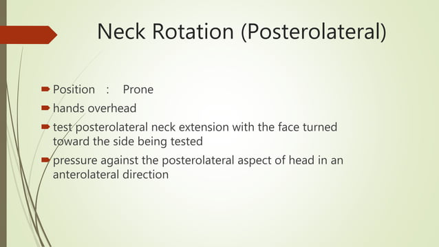 Manual Muscle Testing For Trunk, Neck & Face | PPTX