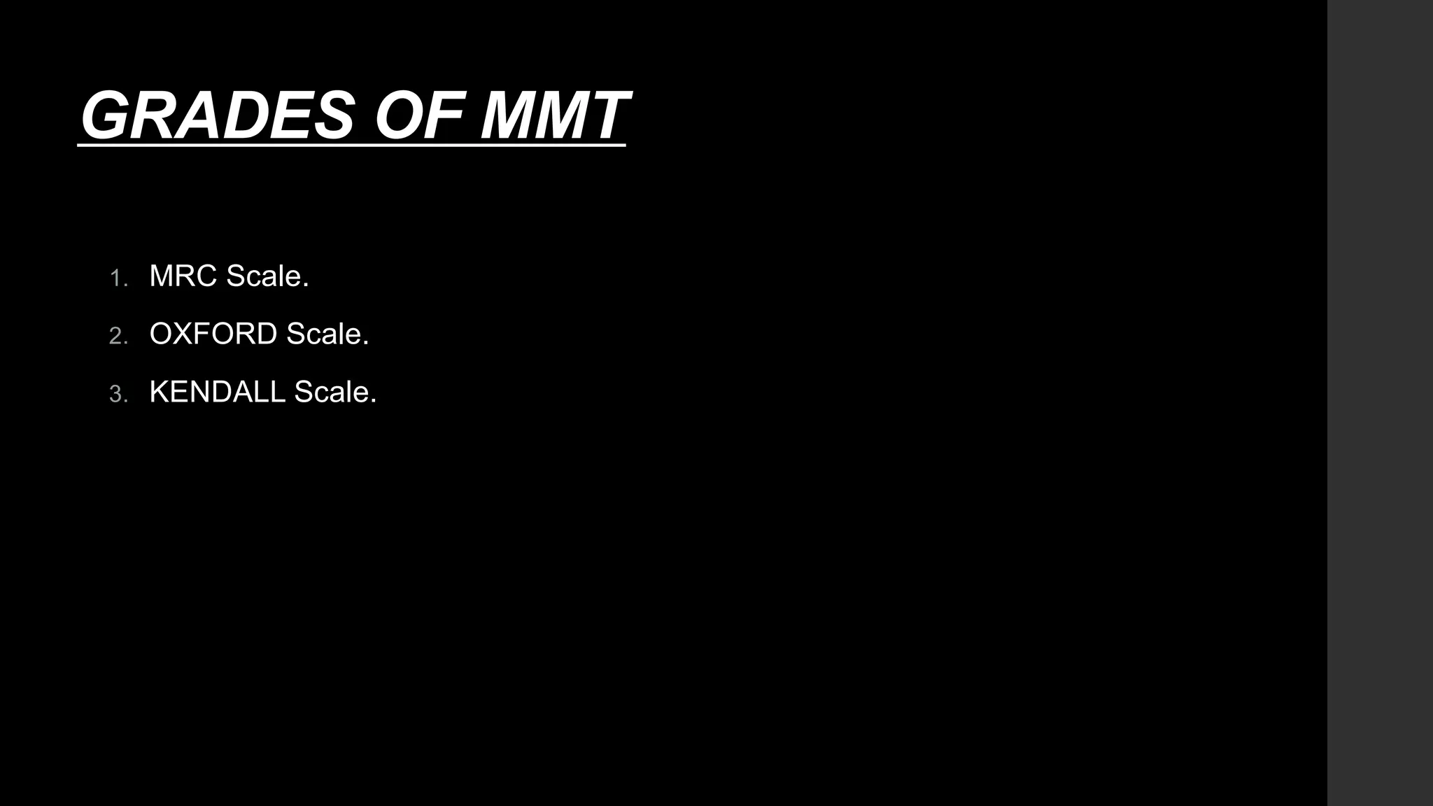 MANUAL MUSCLE TESTING (MMT).pptx | Death, Injury, or Military Conflict ...