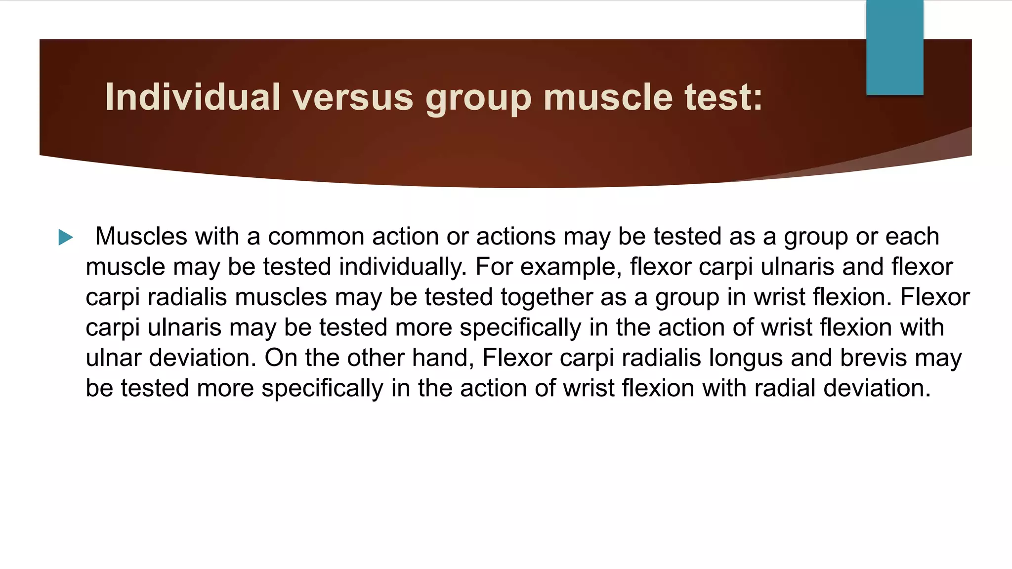 Manual muscle test (MMT) | PPTX