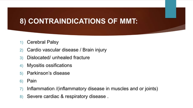 Manual muscle test (MMT) | PPTX
