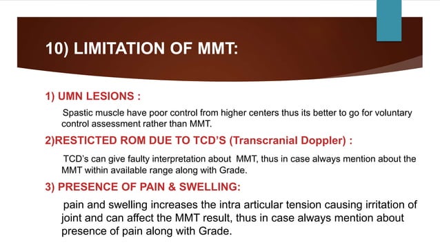 Manual muscle test (MMT) | PPTX