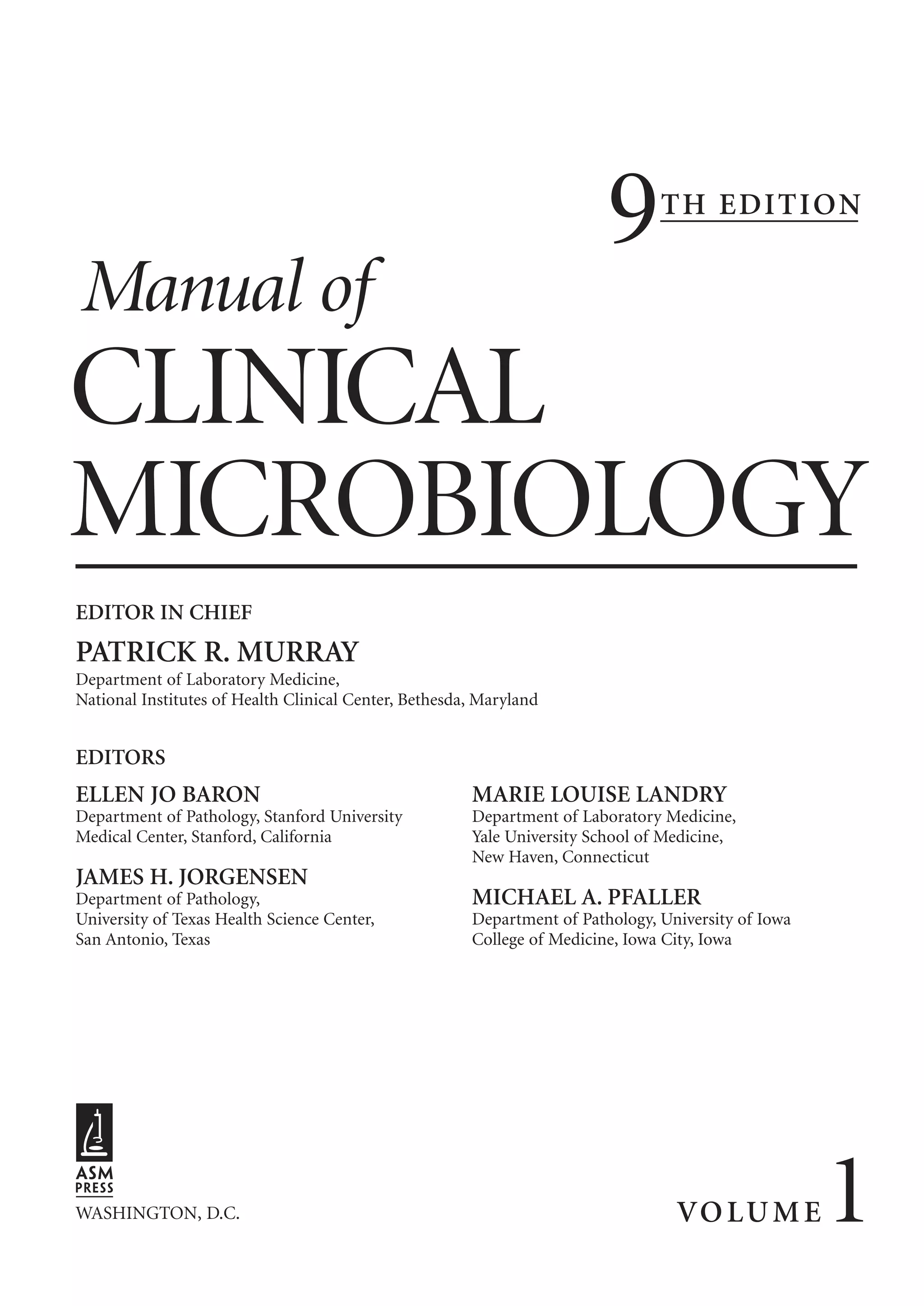 Manual of clinical microbiology | PDF