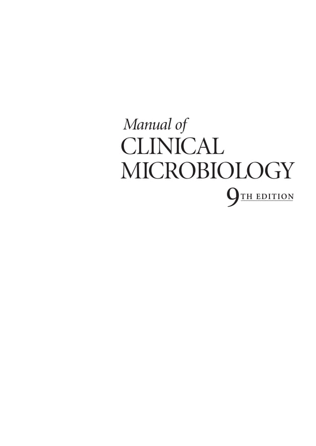 Manual of clinical microbiology | PDF