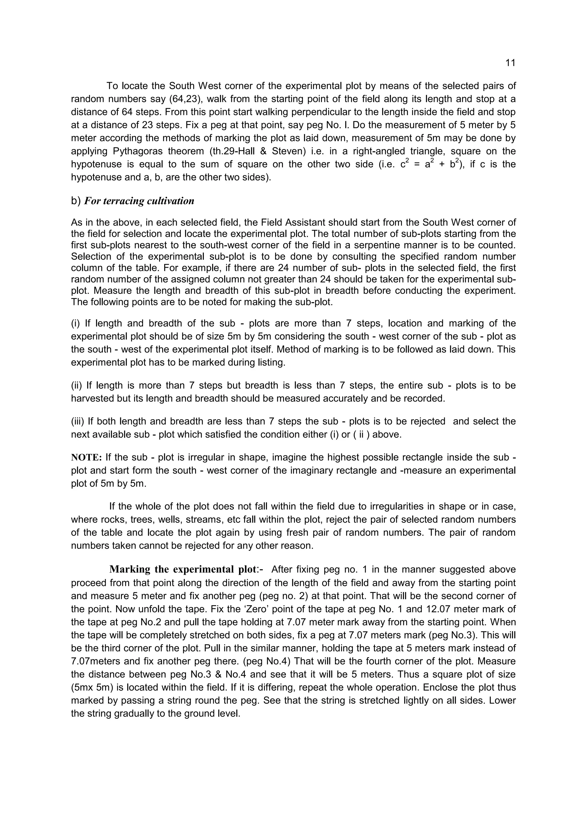 Manual Of Crop Cutting Experiment Pdf