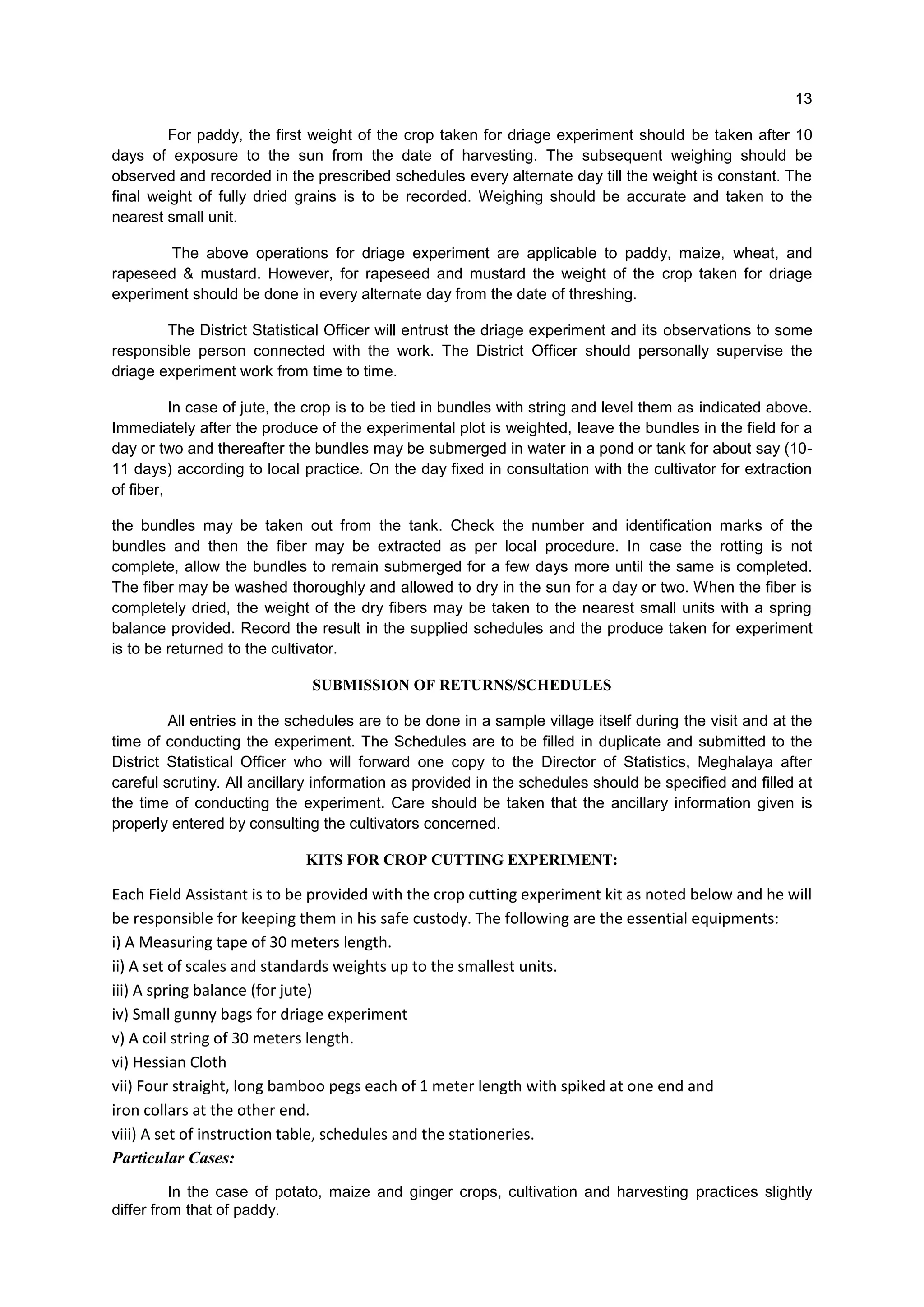 Manual of Crop Cutting Experiment.PDF