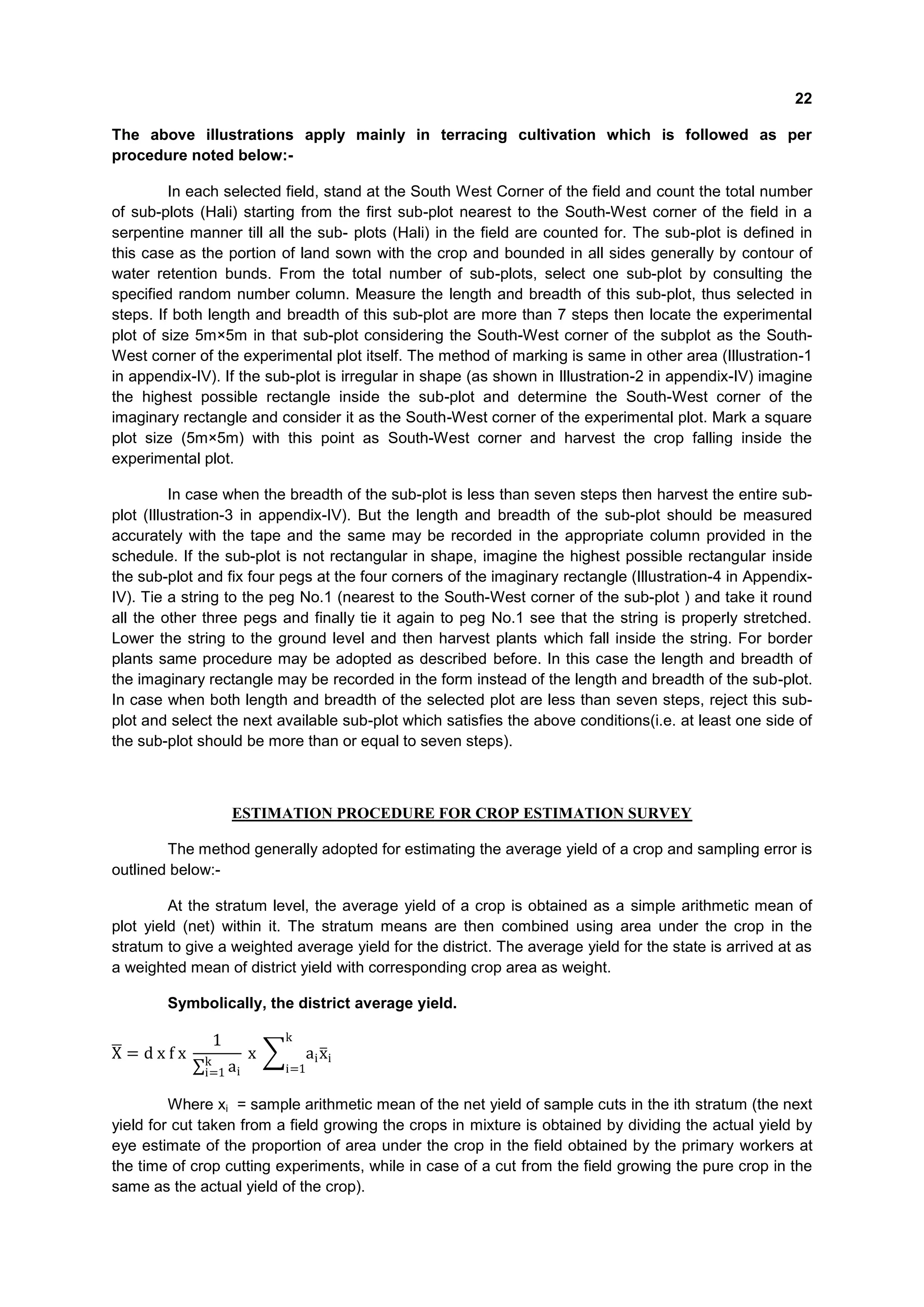 Manual of Crop Cutting Experiment.PDF