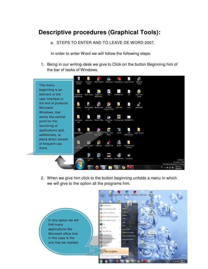 Manual of functions step by step microsoft word 2007