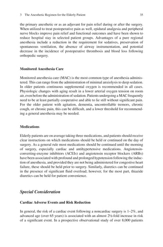 Manual of Geriatric Anesthesia | PDF