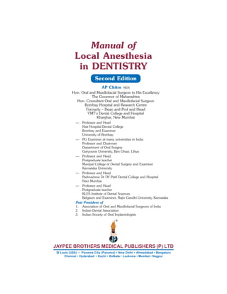 Manual of local anesthesia in dentistry, 2 e (2010) [pdf][unitedvrg] | PDF