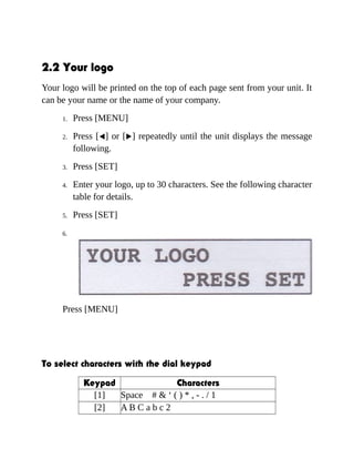 Manual of panasonic fax machine-55030114 | DOC